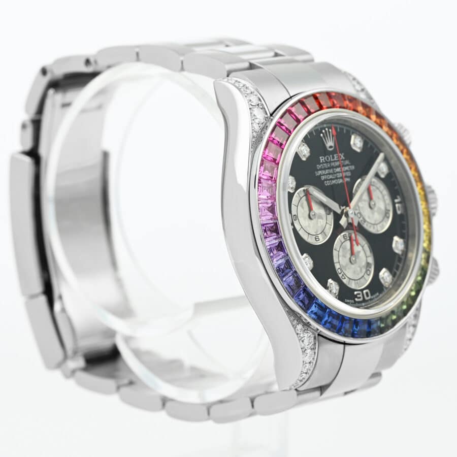 Rolex Daytona Rainbow Whitegold 116599RBOW - Gioielleria Bonanno