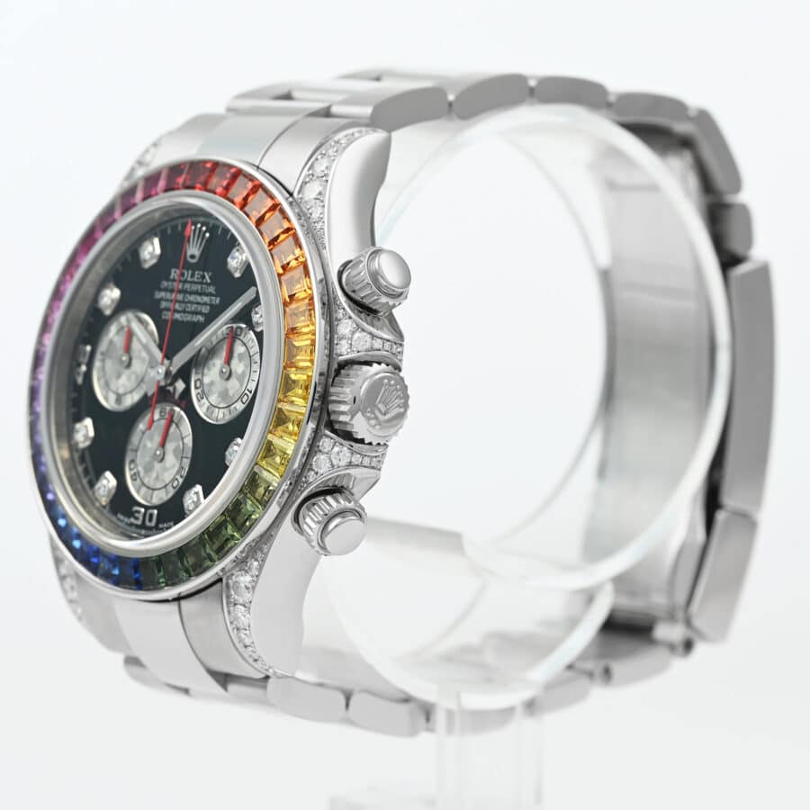 Rolex Daytona Rainbow Whitegold 116599RBOW - Gioielleria Bonanno
