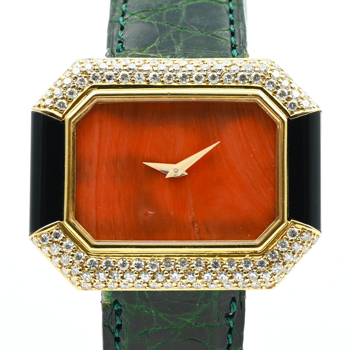 Omega 106 Vintage Coral Dial Onyx - Bonanno Jewelry