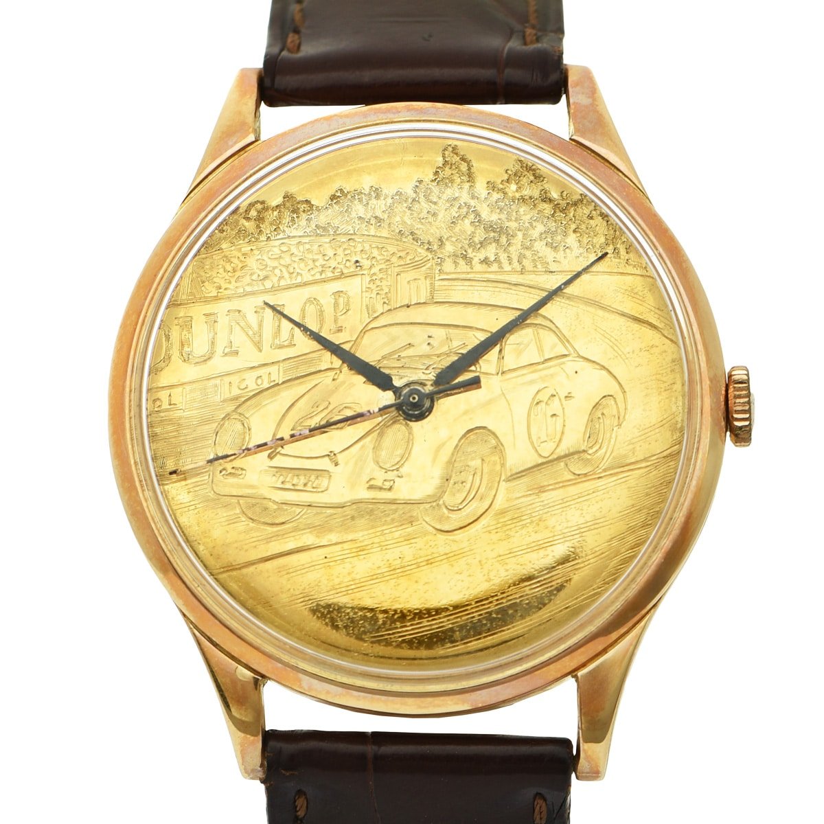 Eberhard 11601 Carved car Dial - Bonanno Jewelry