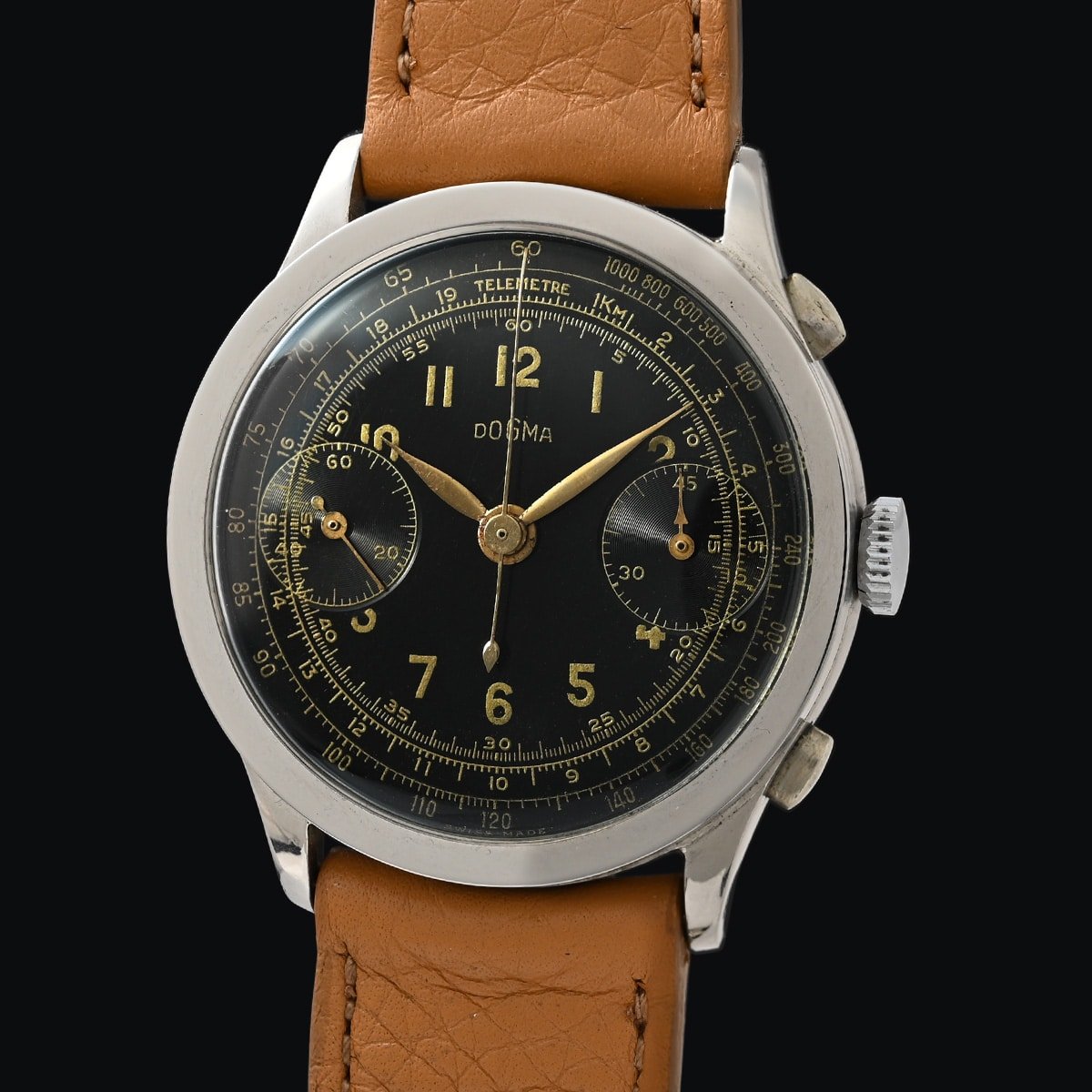 Dogma "Gilt" Dial Cronografo Due contatori - Gioielleria Bonanno