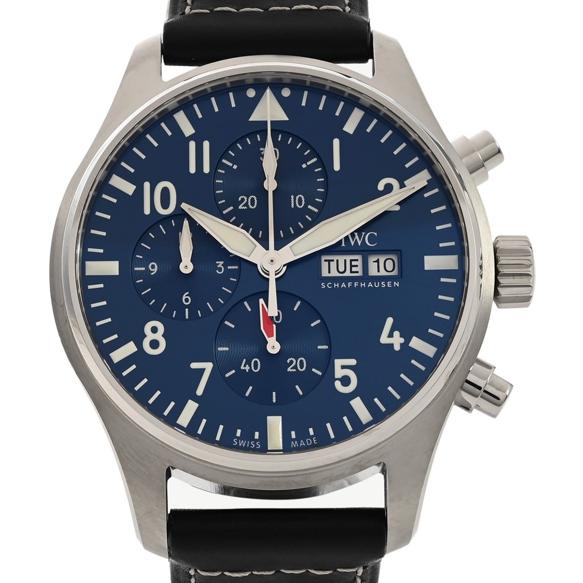 IWC Pilot Chronograph 43mm Blue Dial IW378003 2024 - Bonanno Jewelers