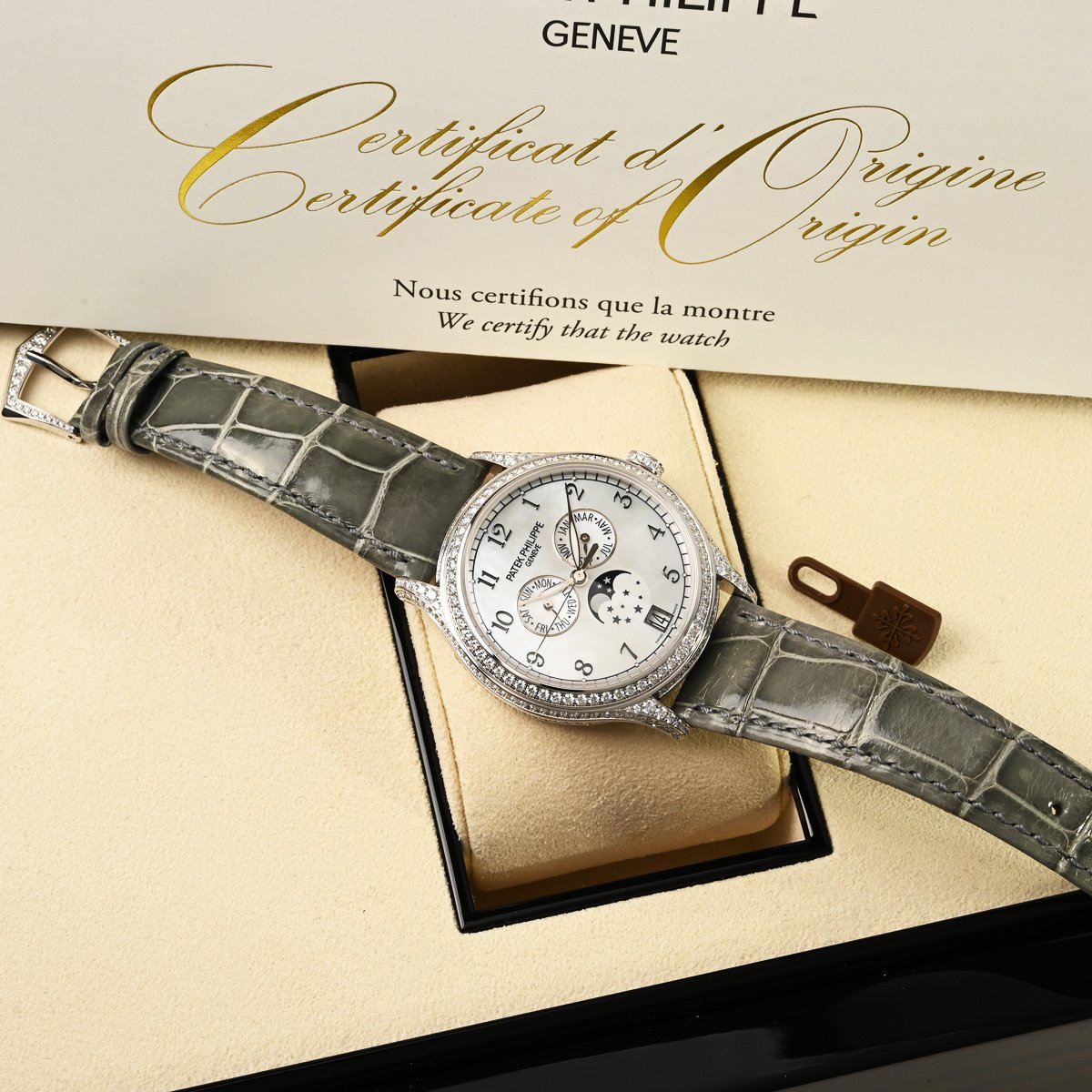 Patek Philippe Annual Calendar Complications White Gold White Balinese ...