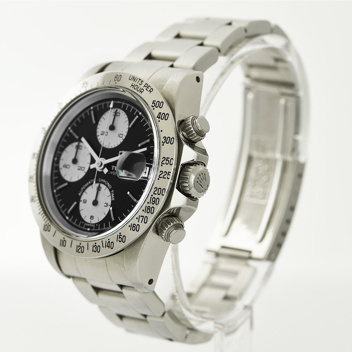 Tudor Oysterdate Big Block Silver 79180 with papers - Bonanno Jewelry