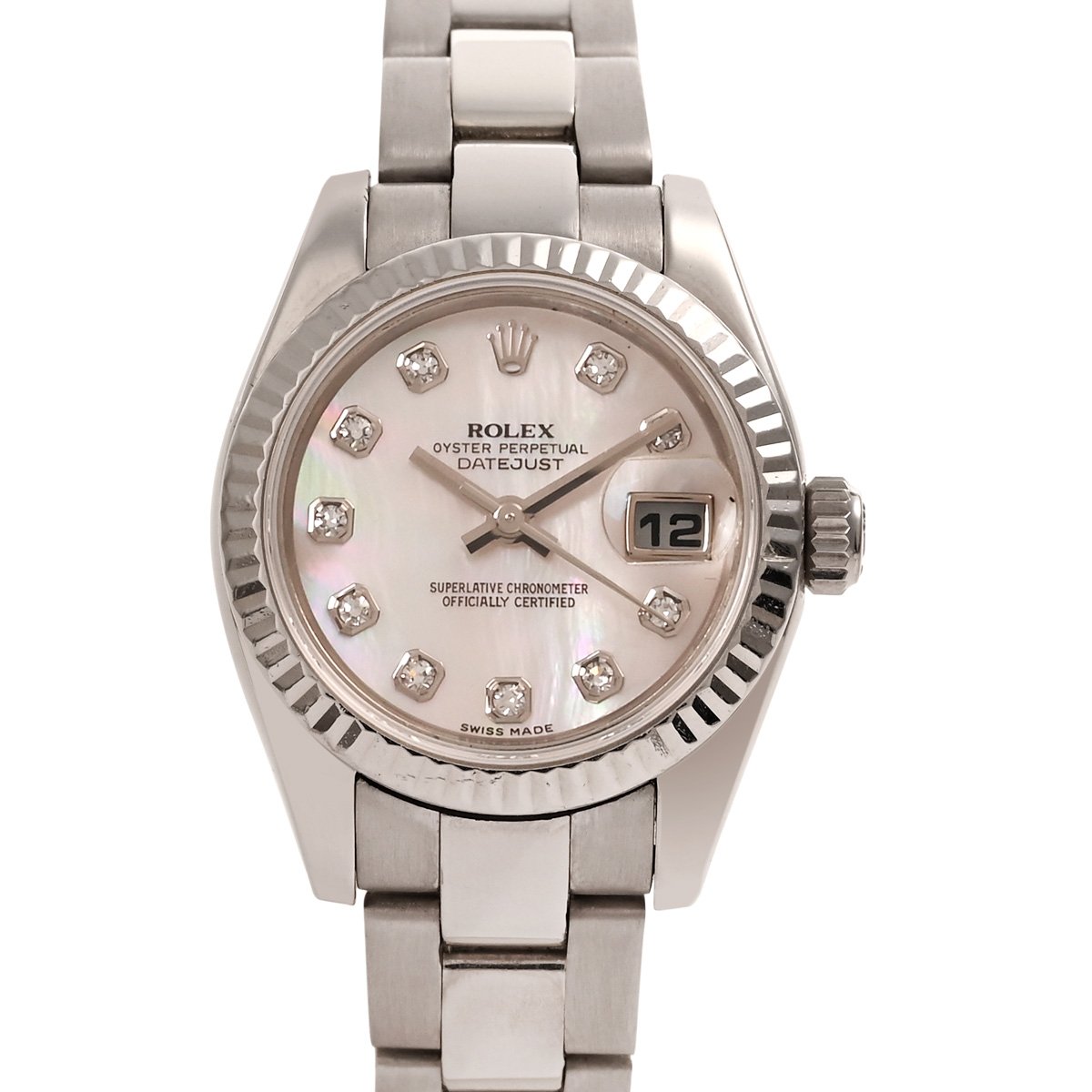 Rolex Lady-Datejust 179179 MoP Diamond Dial with Rolex service ...