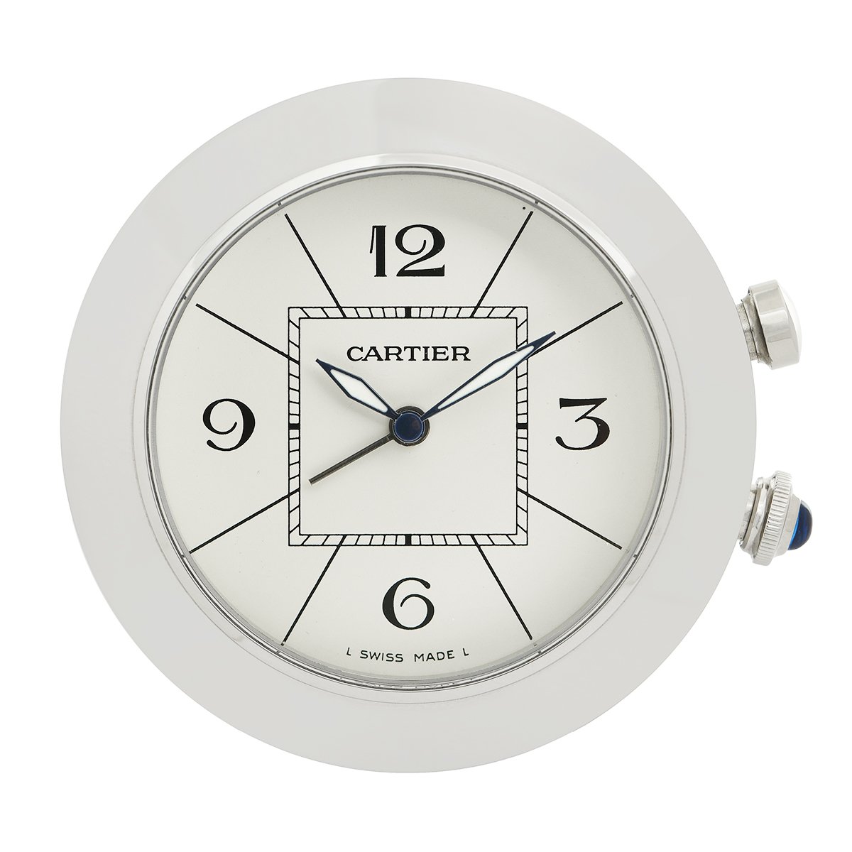 Cartier Pasha Desk Clock 3356 Fullset - Gioielleria Bonanno