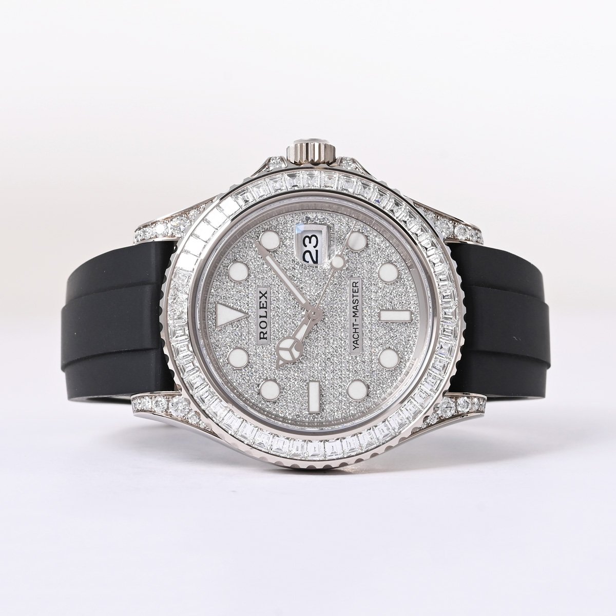 Rolex Yacht-Master Oysterflex 226679TBR 18kt White Gold Baguette ...
