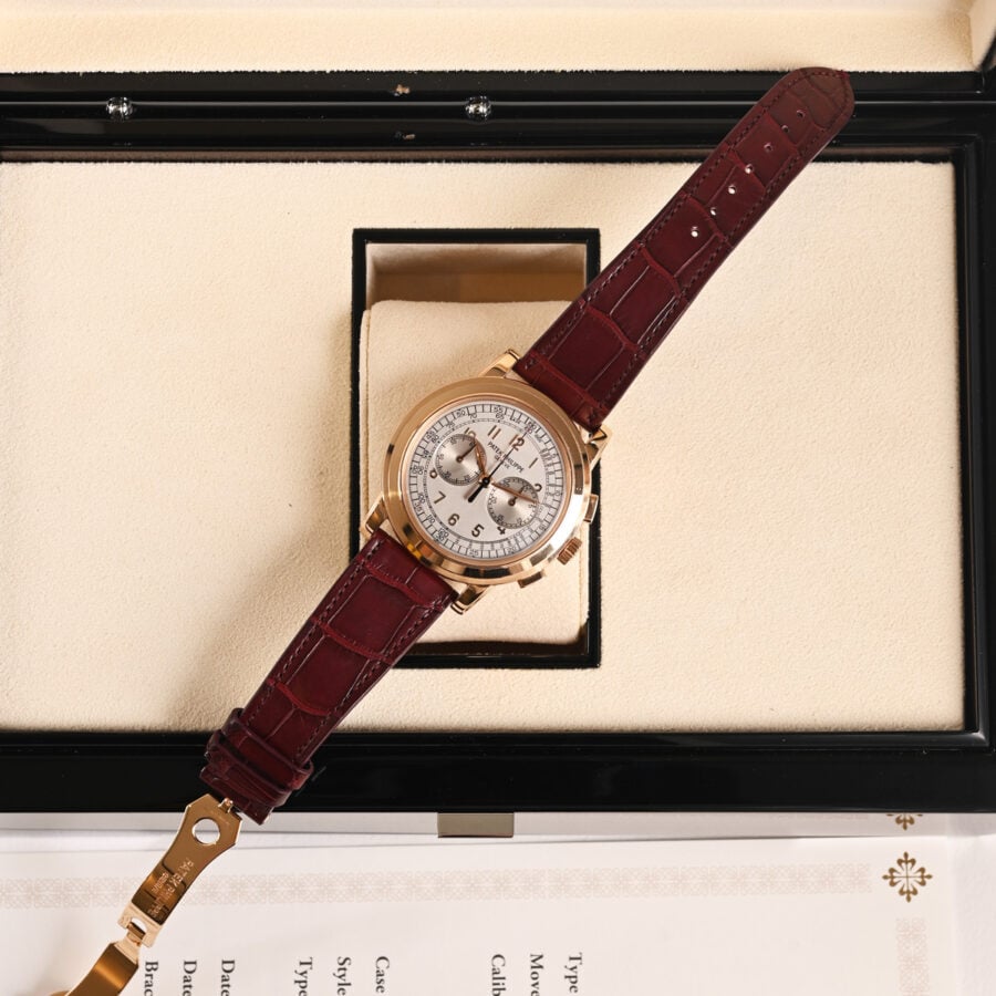Patek Philippe Chronograph Rosegold Extract Paper 5070R - Bonanno Jewelers