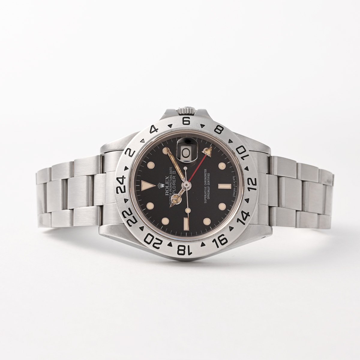 Rolex Explorer II 16550 Rail Dial with papers - Bonanno Jewelers