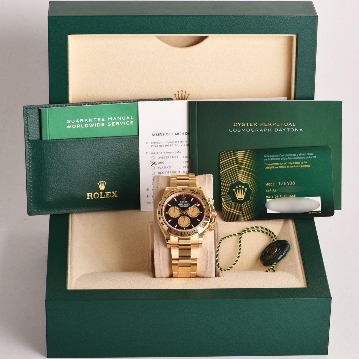 Rolex Daytona Cosmograph 126508 Paul Newman Dial Fullset - Gioielleria ...