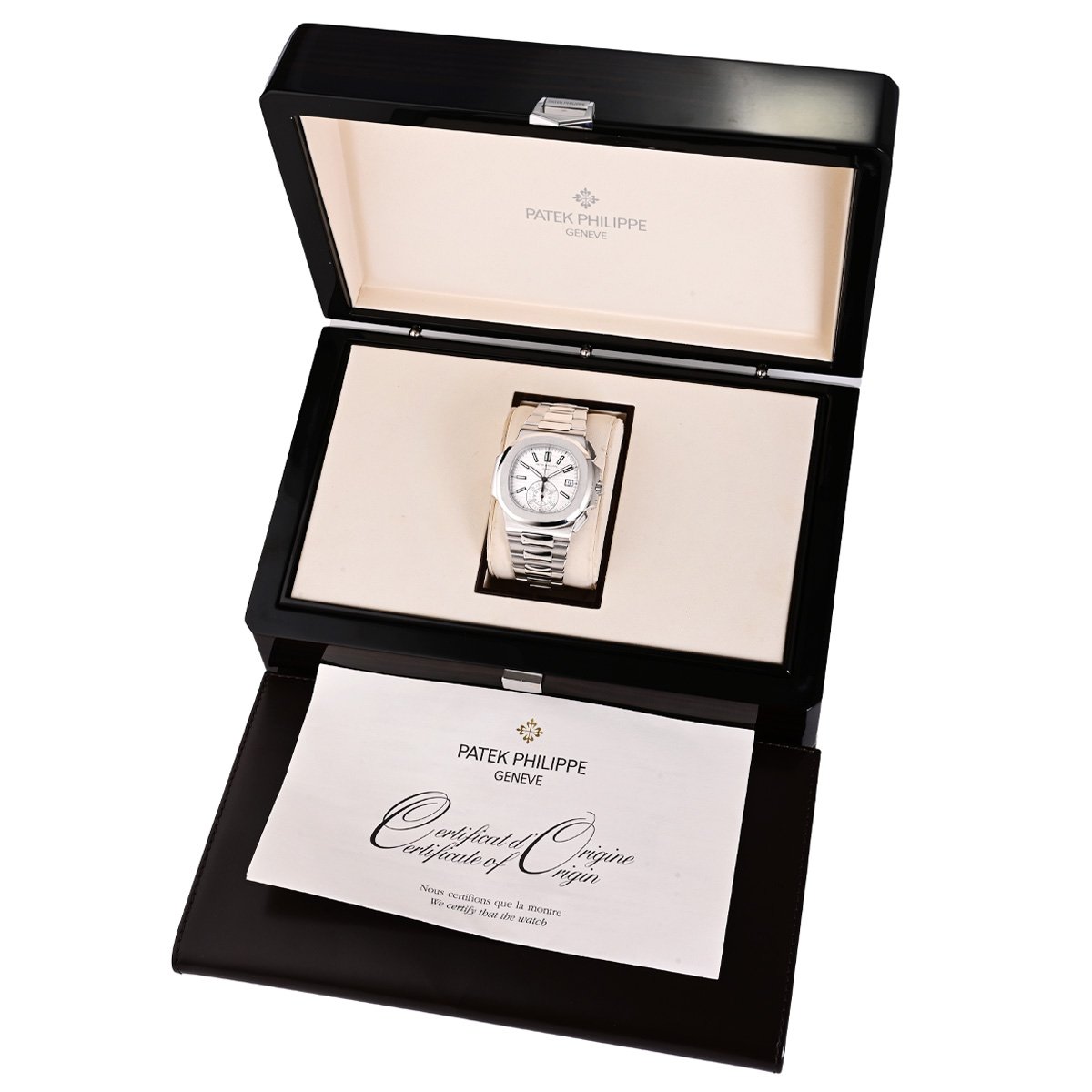 Patek Philippe Nautilus 5980/1A-019 NOS White Fullset - Gioielleria Bonanno