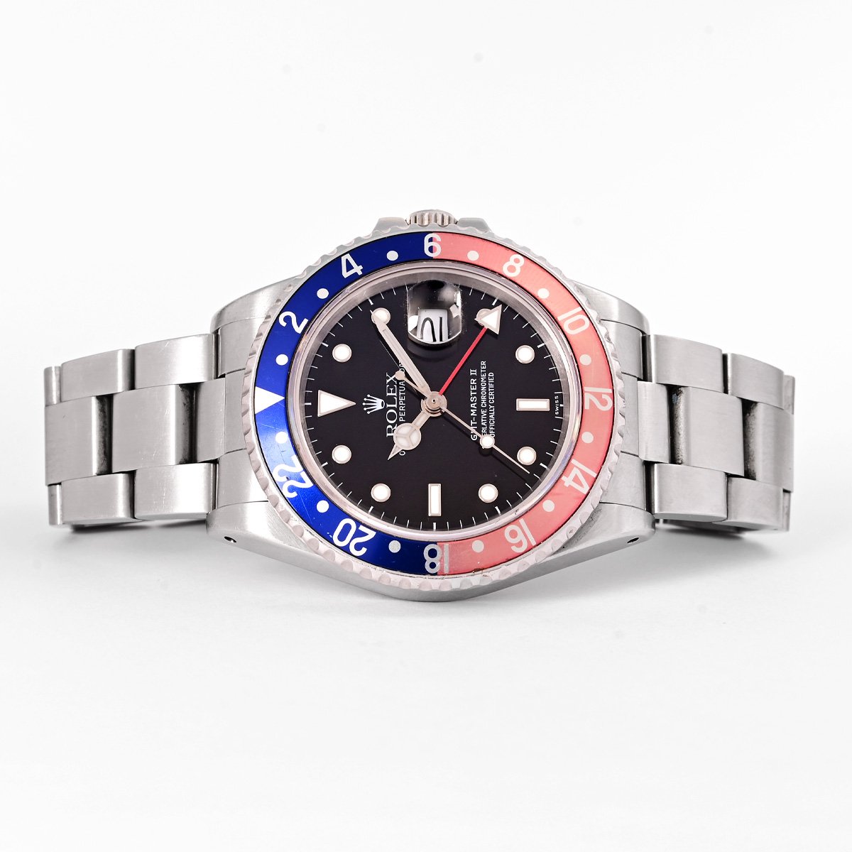 Rolex GMT-Master II Pepsi Fat Lady 16760 with papers - Gioielleria Bonanno