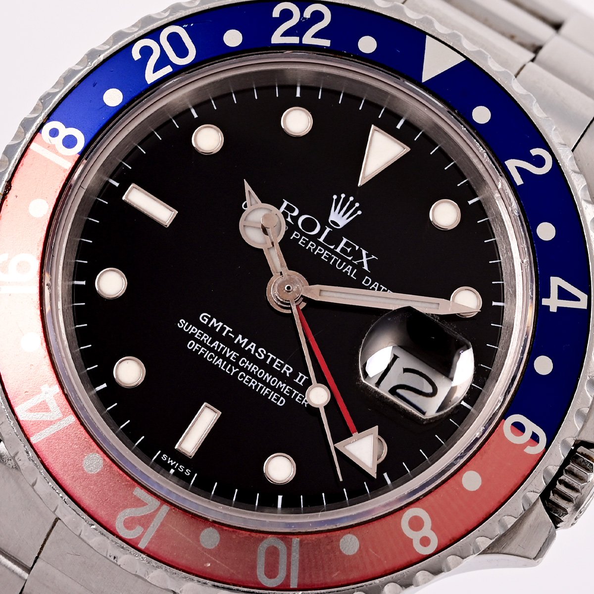 Rolex GMT-Master II Pepsi Fat Lady 16760 with papers - Gioielleria Bonanno
